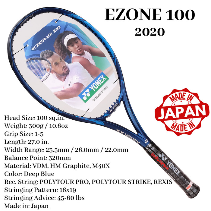 Yonex EZONE 100 300g Deep blue 2020 - raket tenis | Detec