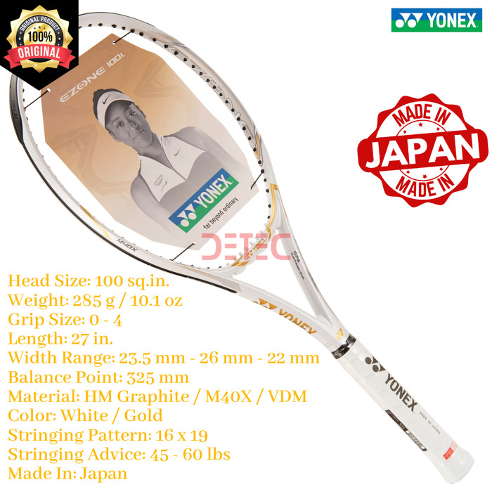 Yonex EZONE 100L 285g White Limited Edition 2020 - raket tenis | Detec